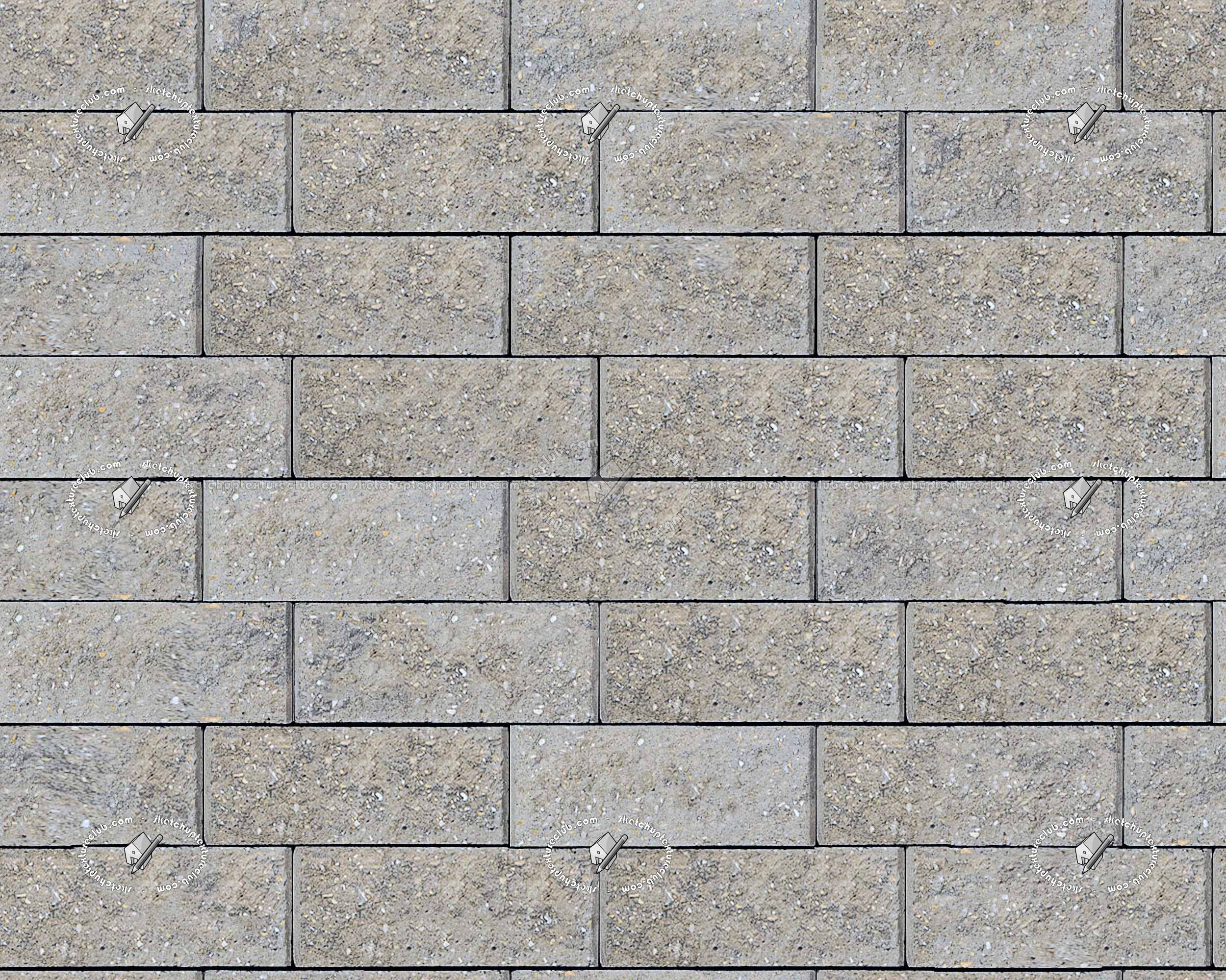 Retaining wall stone blocks texture seamless 21074