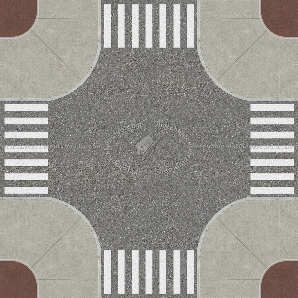 Road Intersection Texture