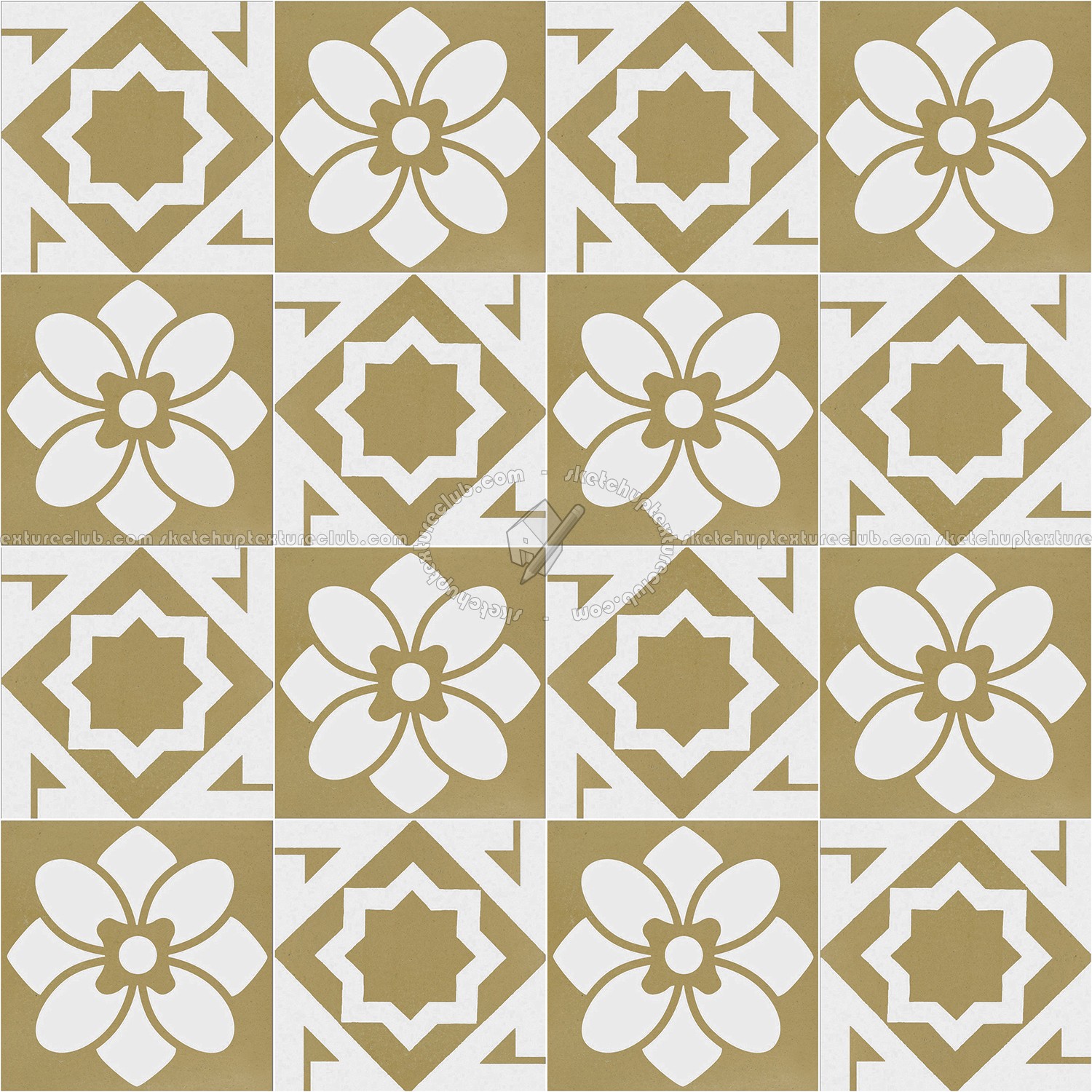 Victorian cement floor tile texture seamless 13788