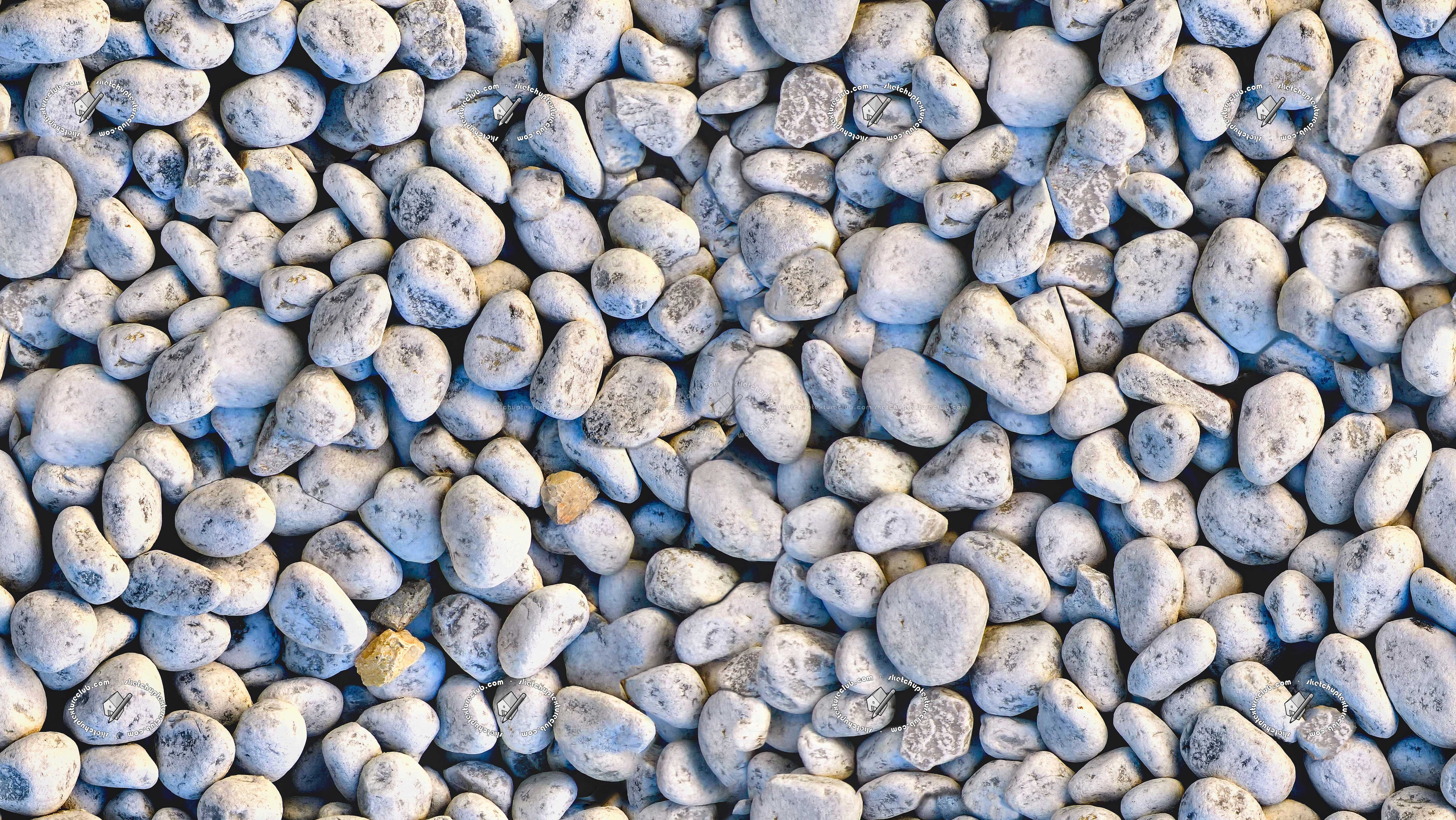 White pebbles texture seamless 20678
