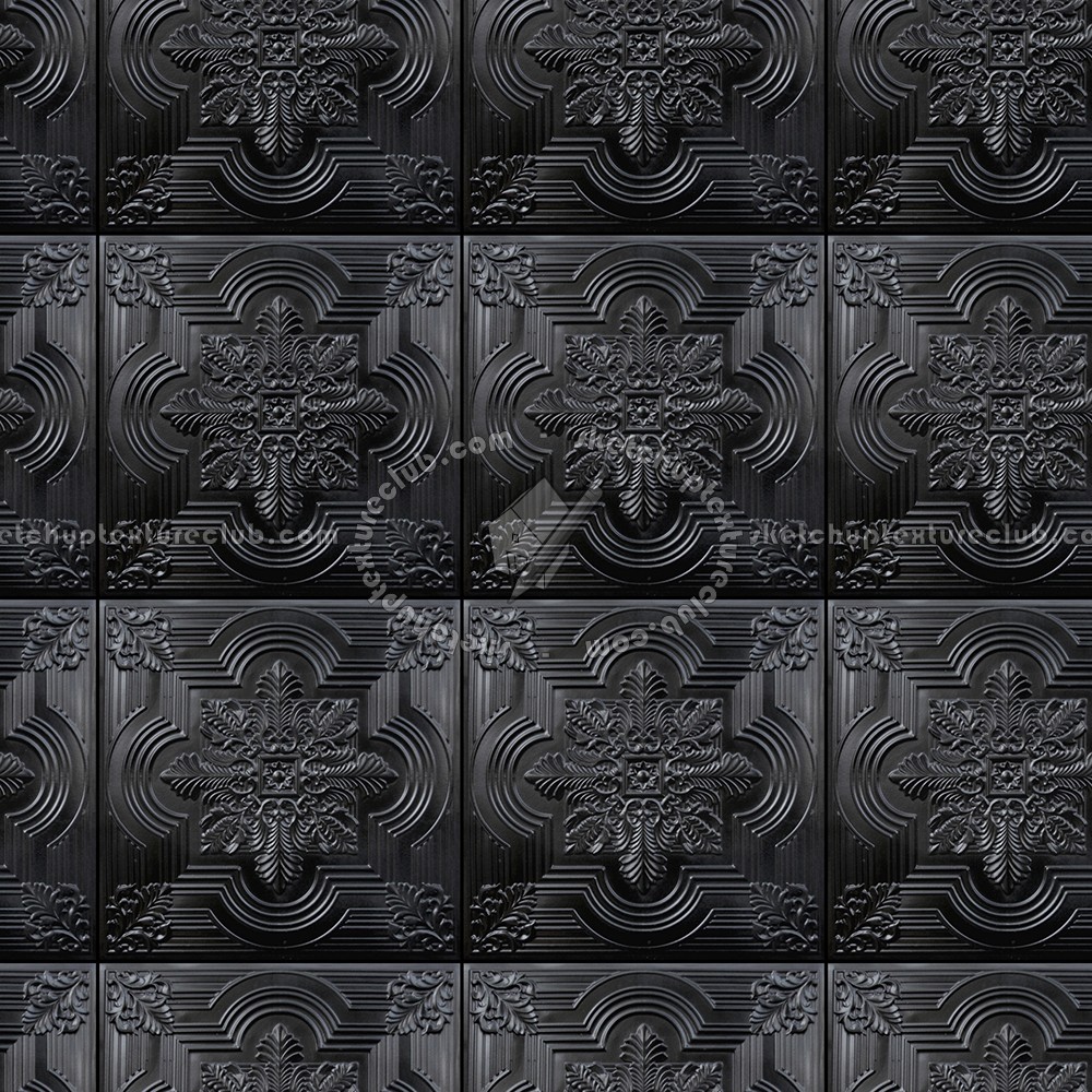 Interior ceiling tiles panel texture seamless 02901