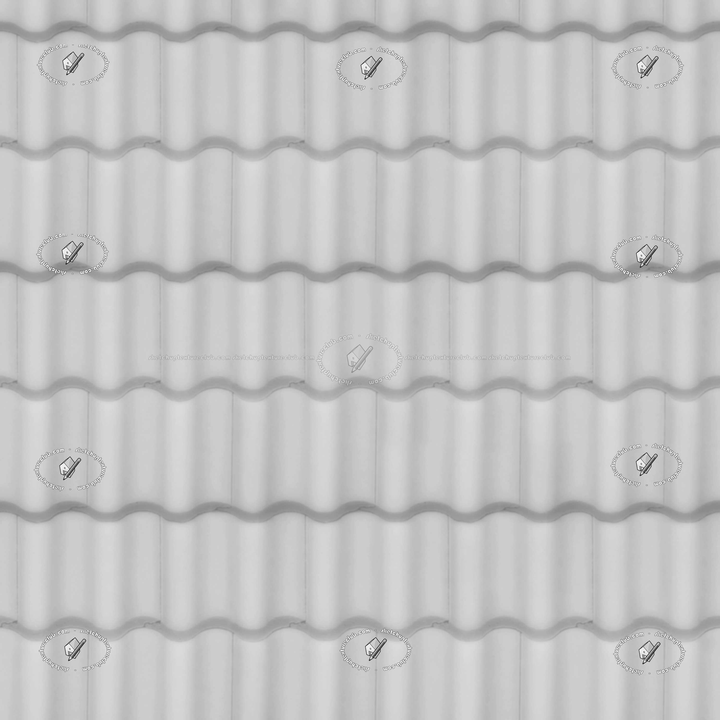 White clay roof texture seamless 20922