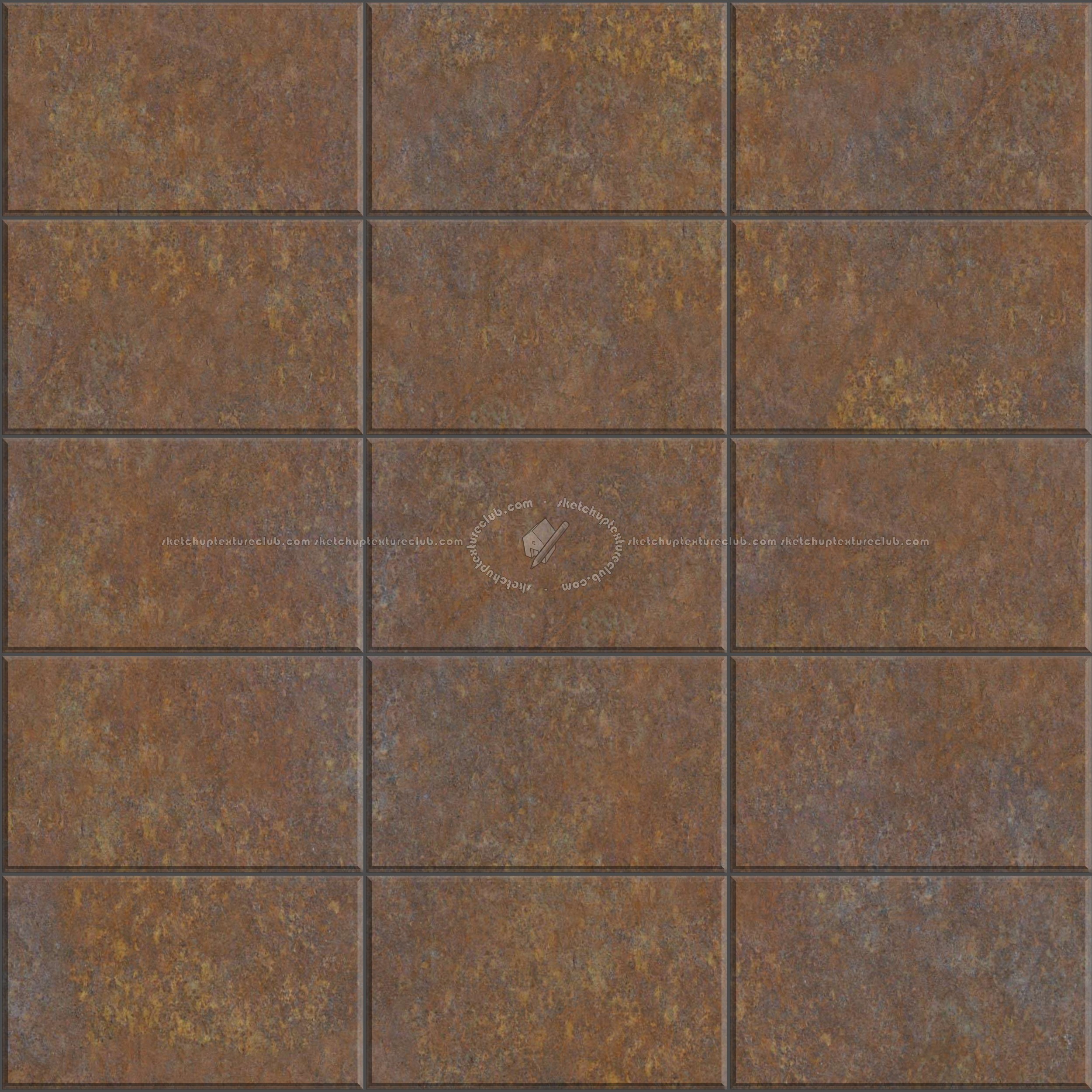 Rusty dirty metal facade cladding texture seamless 10344