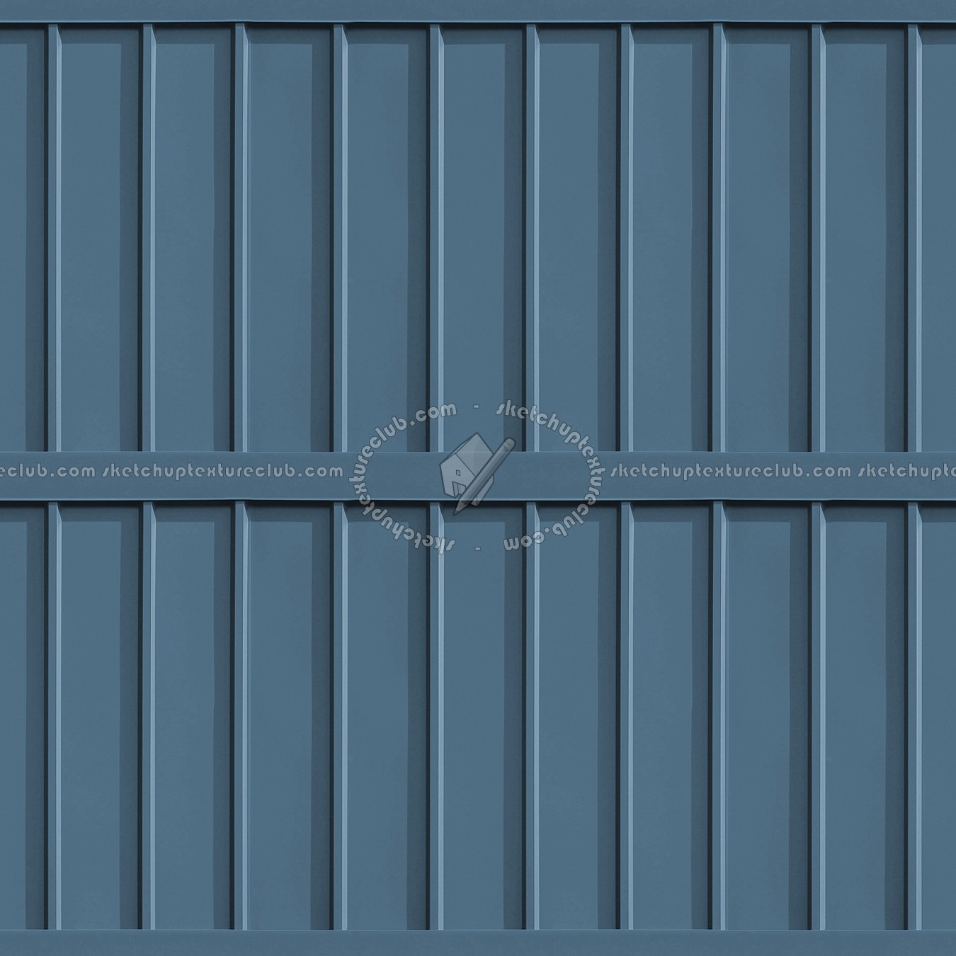 Light blue metal facade cladding texture seamless 10371