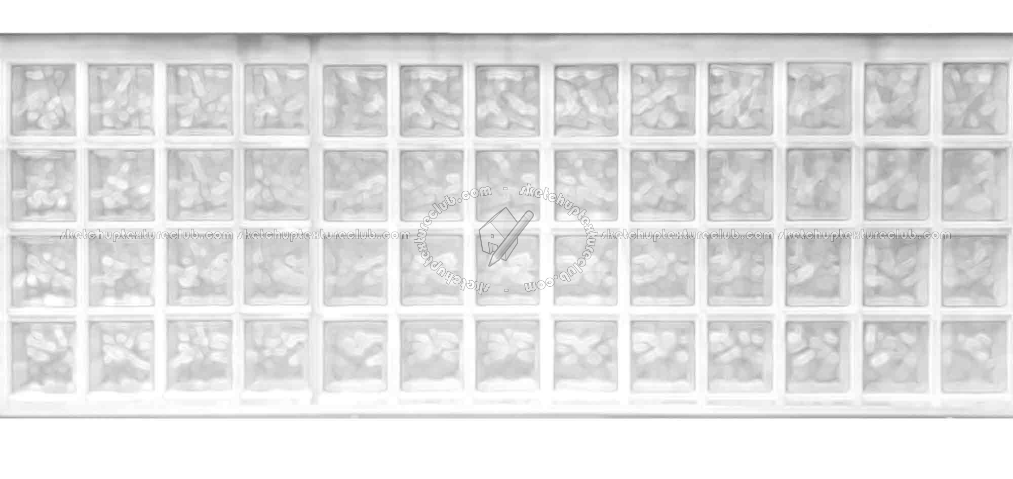 Concrete wall with blocks glass texture seamless 19018
