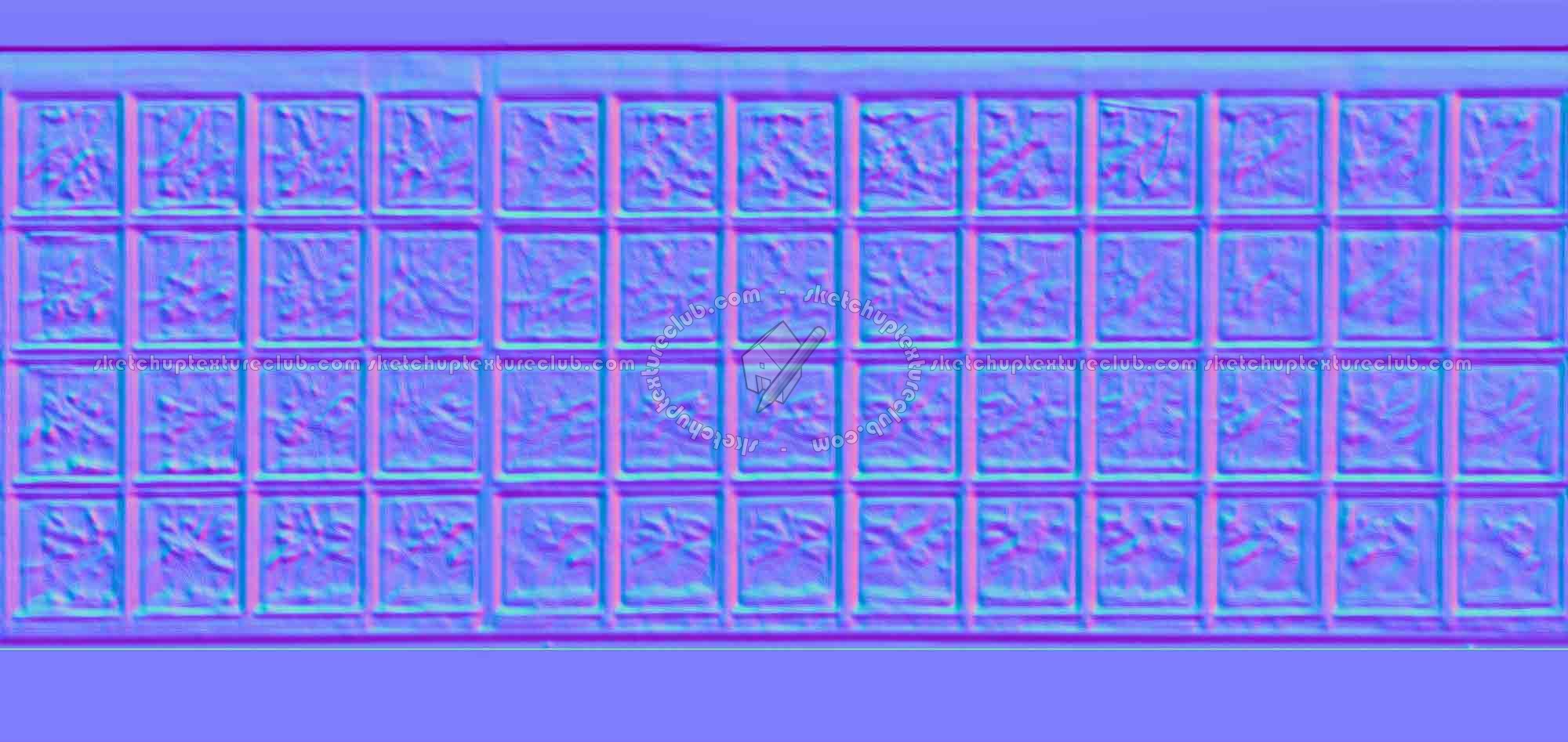 Concrete wall with blocks glass texture seamless 19018