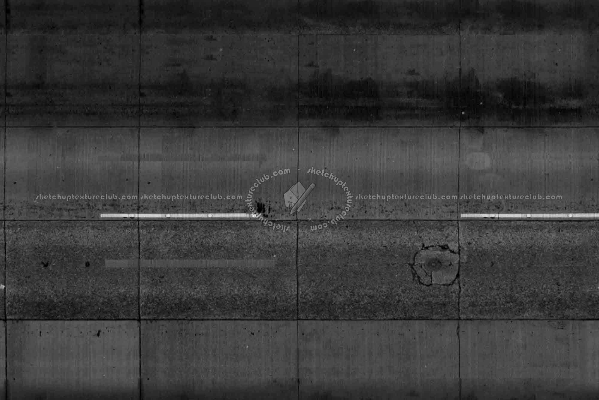 Damaged road texture seamless 20294