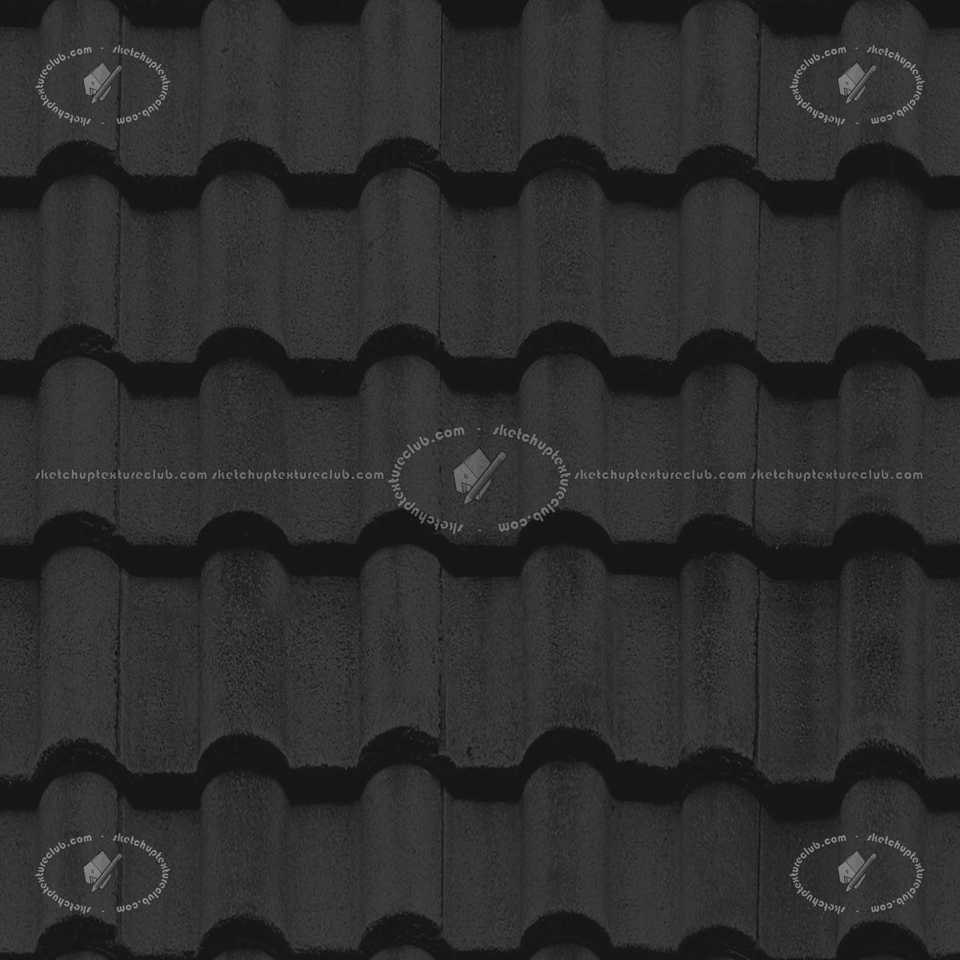 Clay roof texture seamless 19558