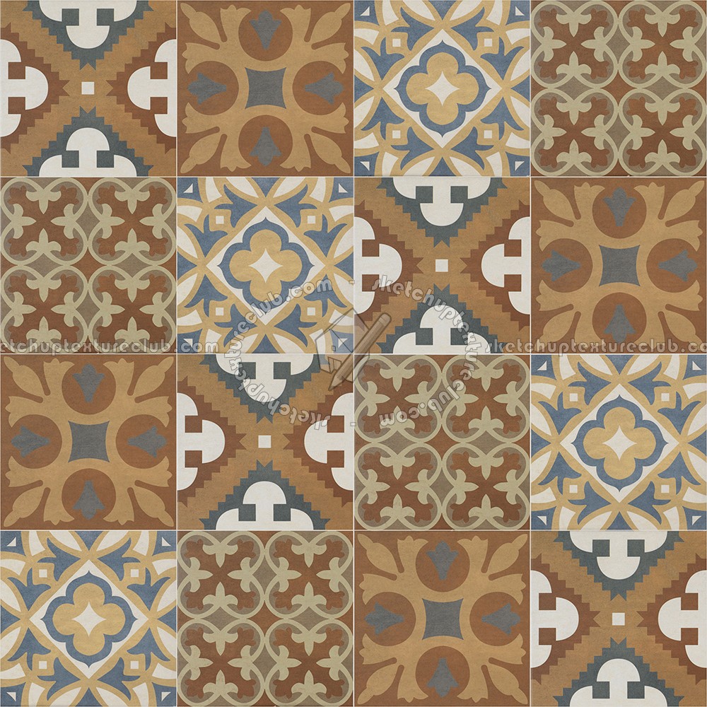 Patchwork Tile Texture Seamless 16589