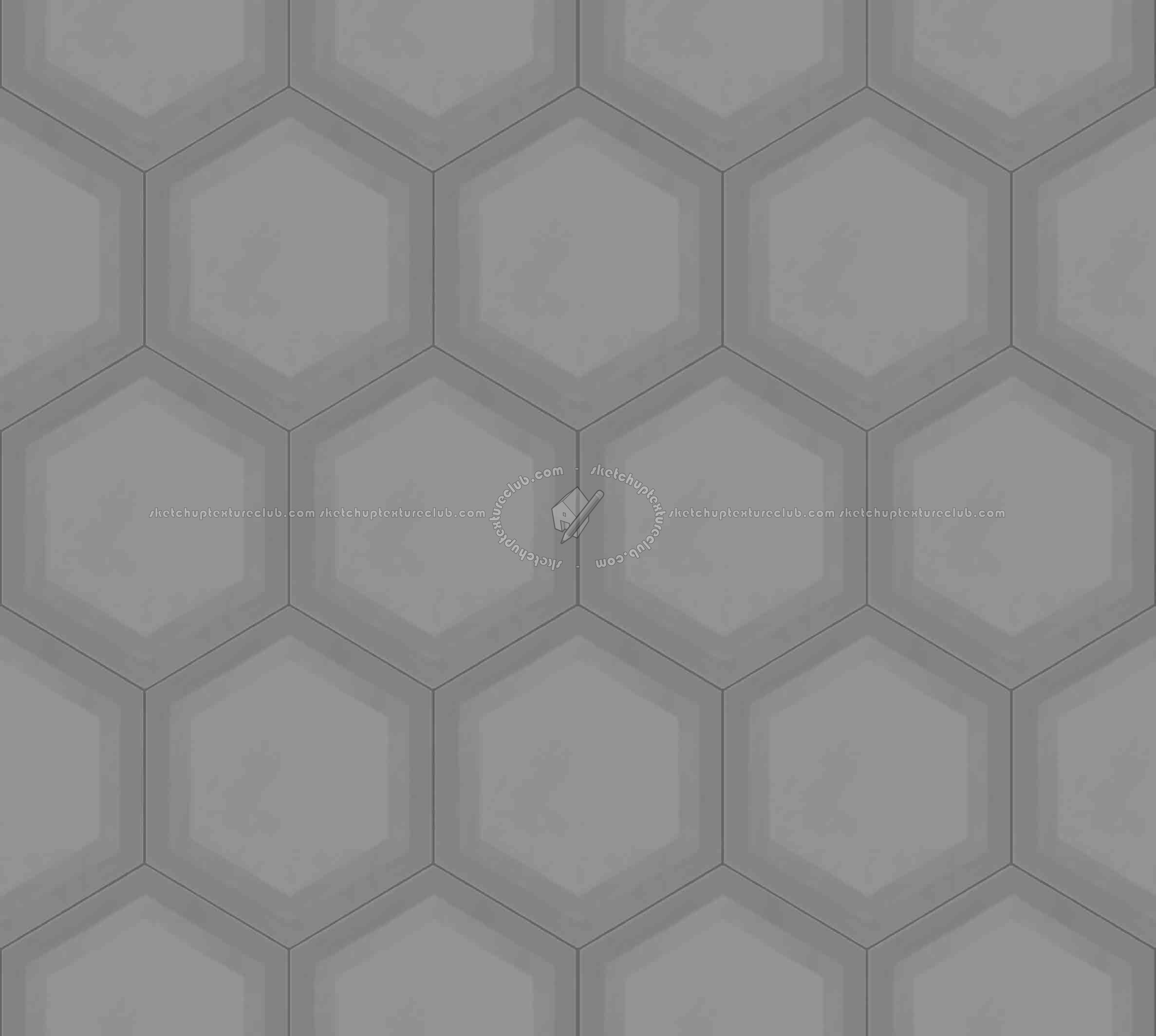 Concrete hexagonal tile texture seamless 18116