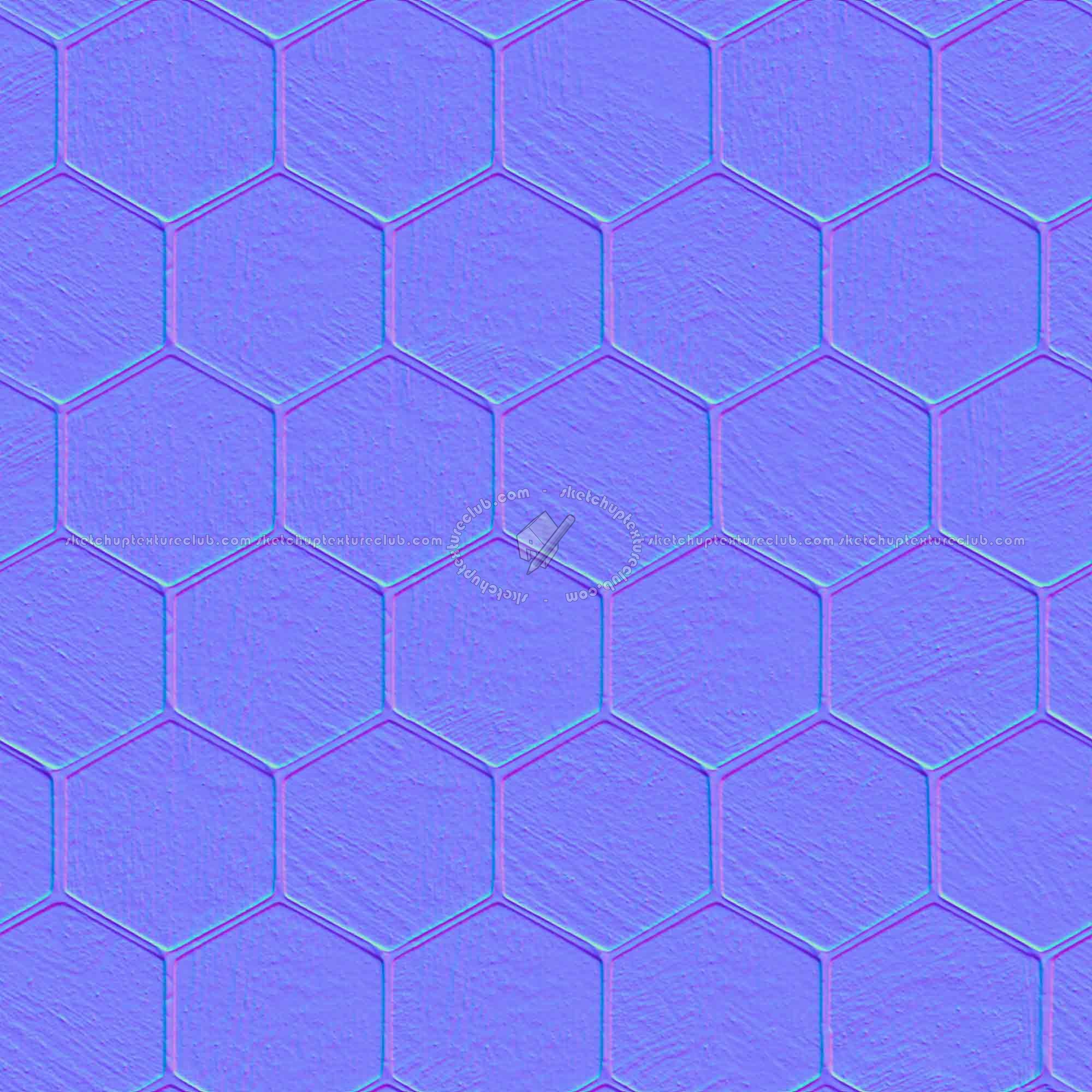 hexagonal ceramic tiles texture seamless 21397