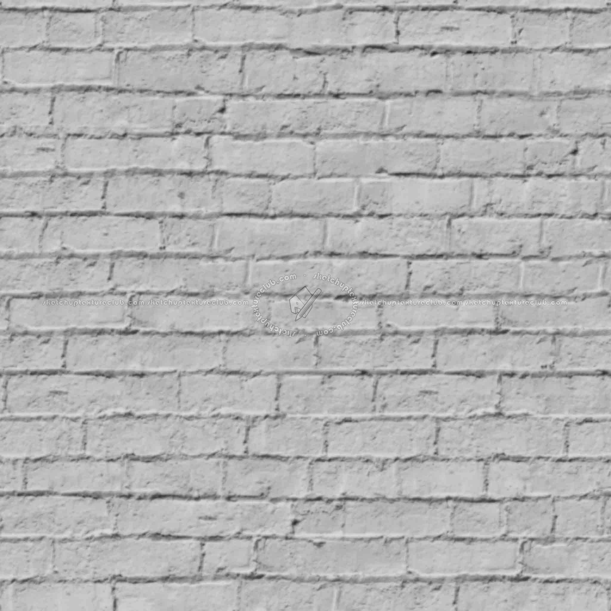 White bricks texture seamless 00495