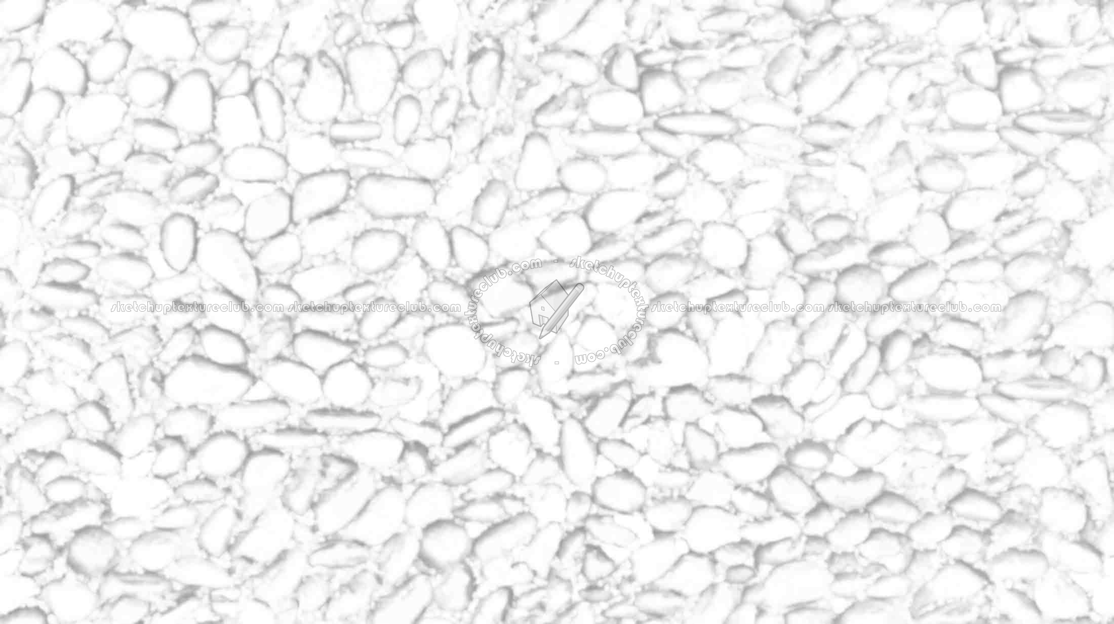 Road Wet Rounded Cobblestone Texture Seamless 19736