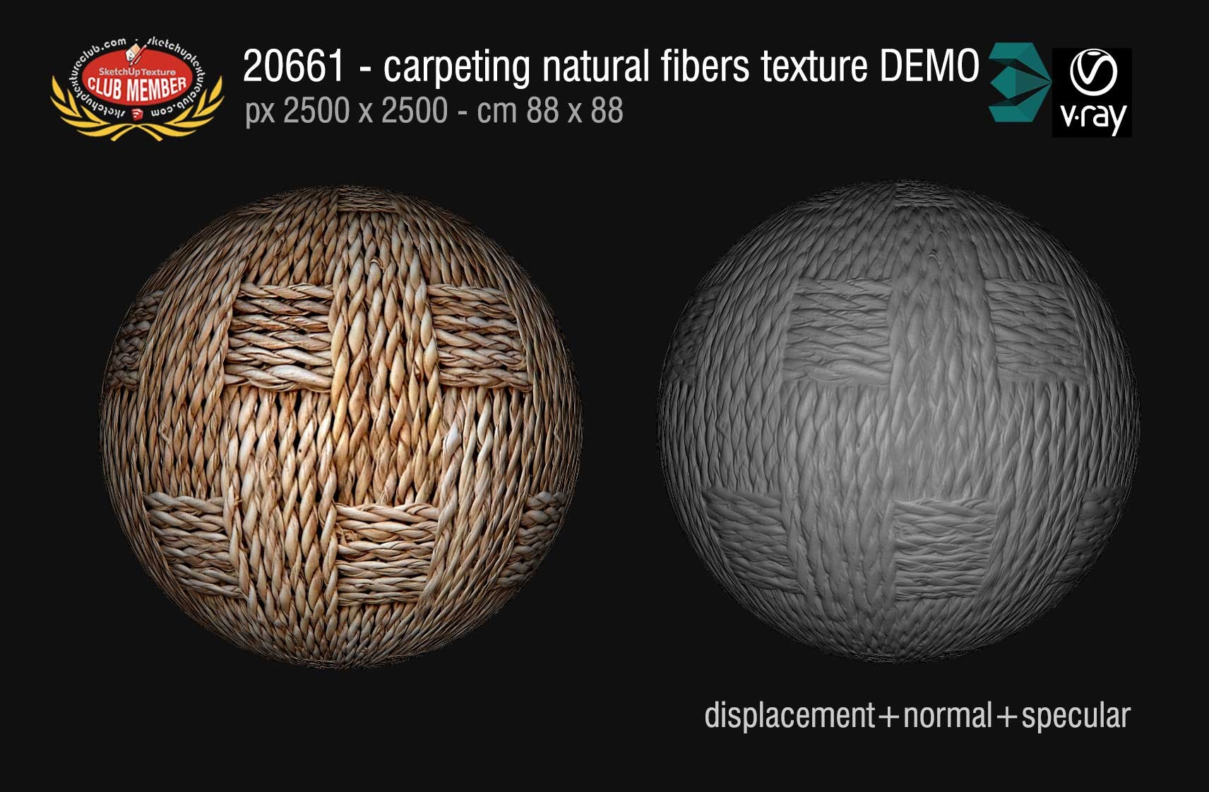 Carpeting natural fibers texture seamless 20661