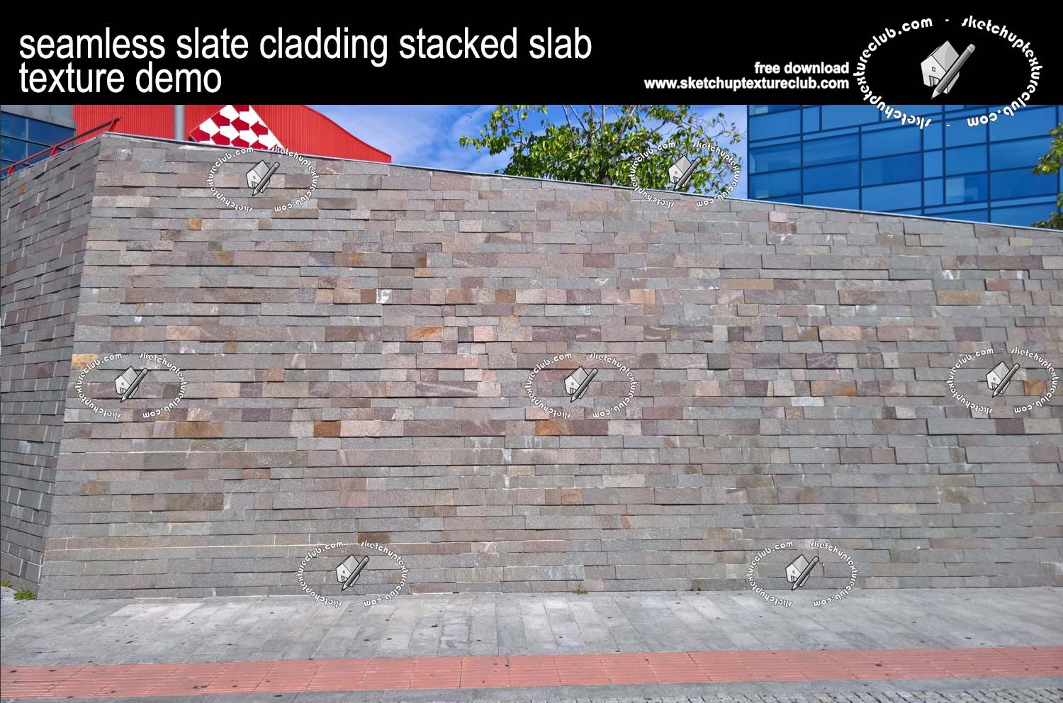 Slate cladding stacked slab texture seamless 19365