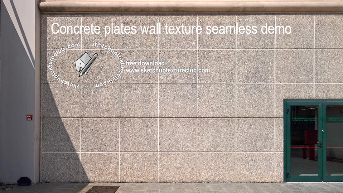 Concrete plates wall texture seamless 18045
