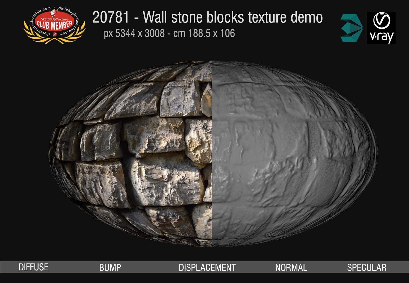 Wall stone blocks texture seamless 20781