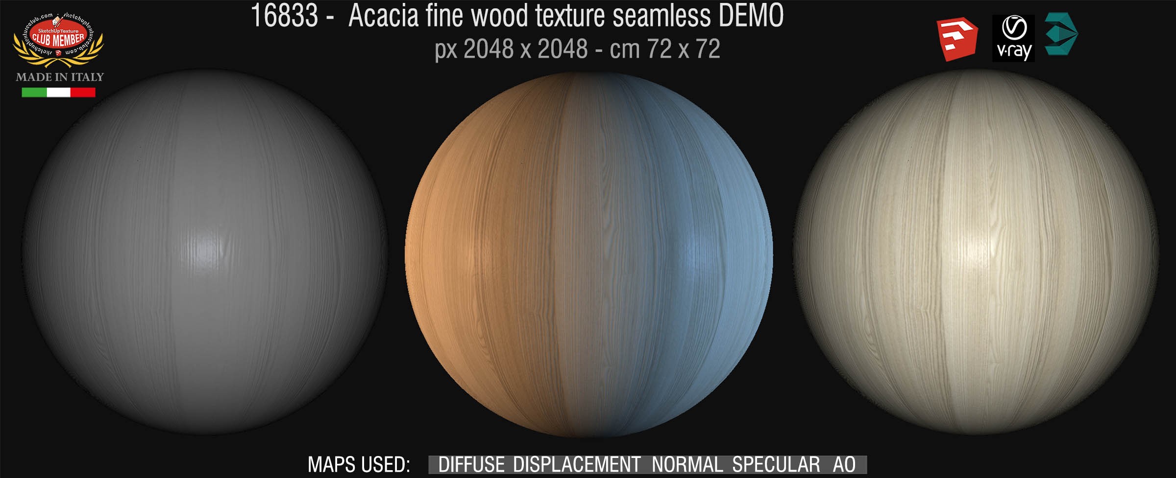 Acacia light wood fine texture seamless 16833