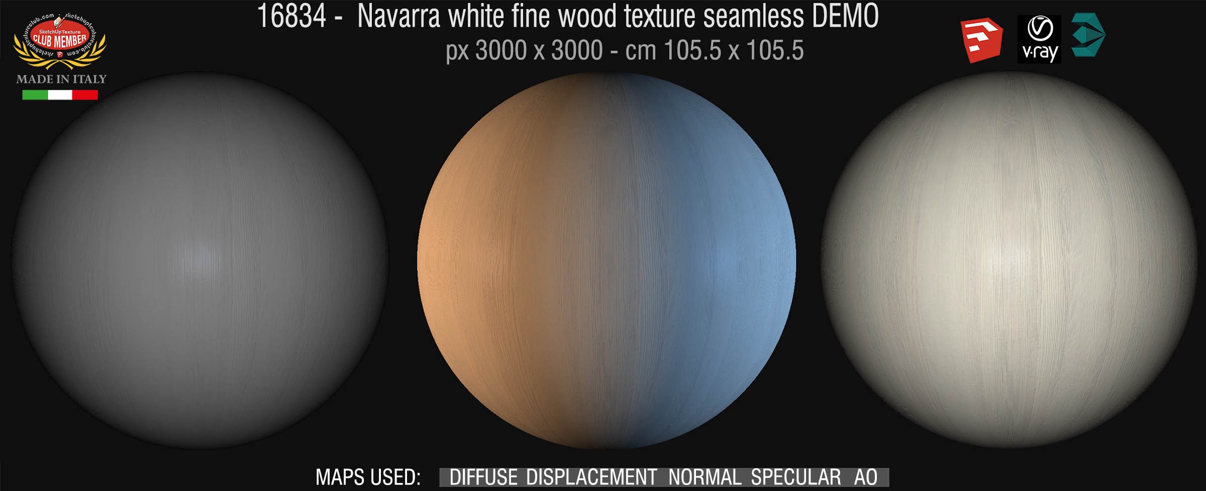 Navarra white fine wood texture seamless 16834