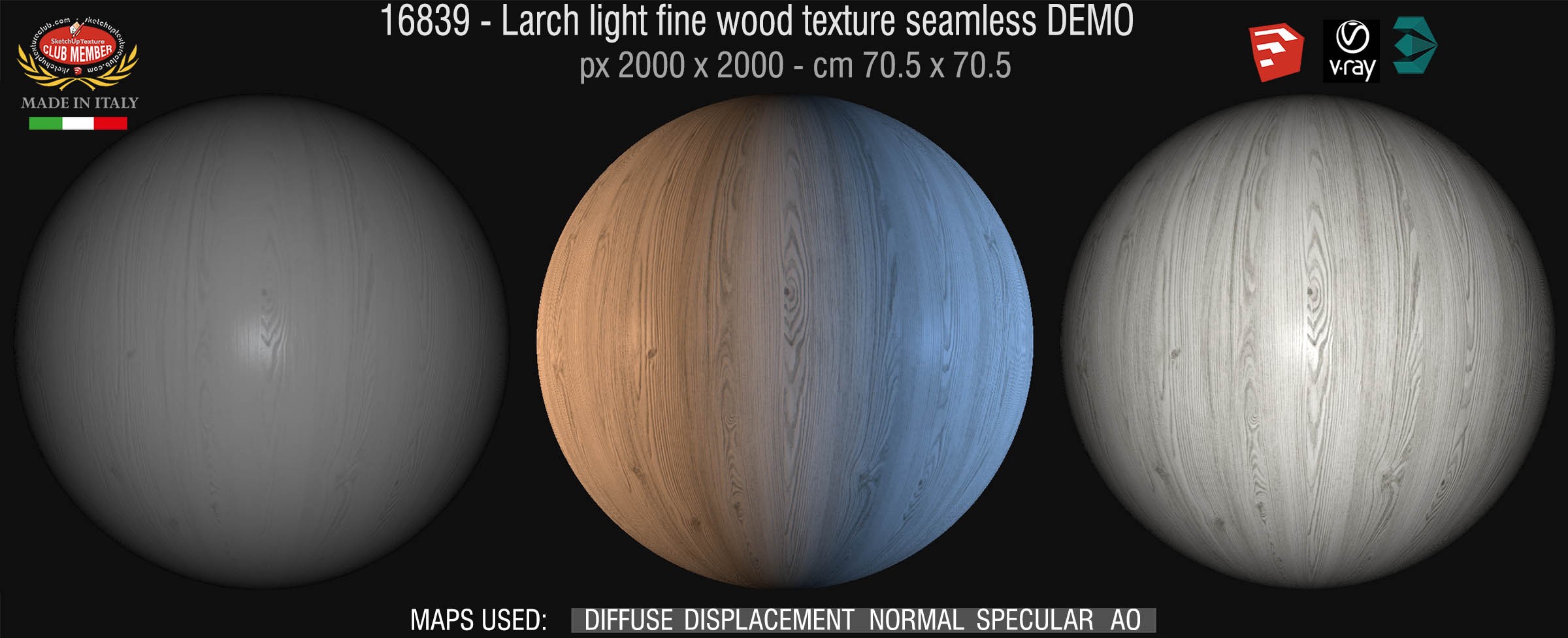 Larch light wood fine texture seamless 16839