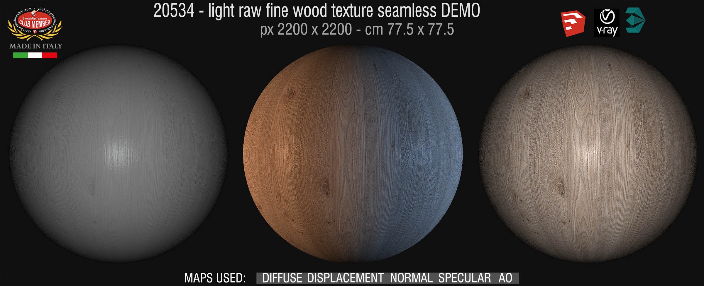 Light raw wood fine texture seamless 20534