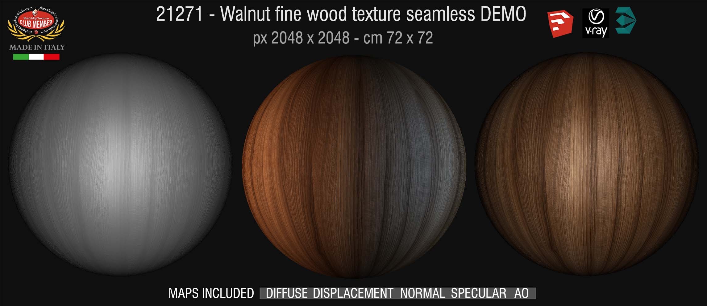 Walnut fine wood texture seamless 21271