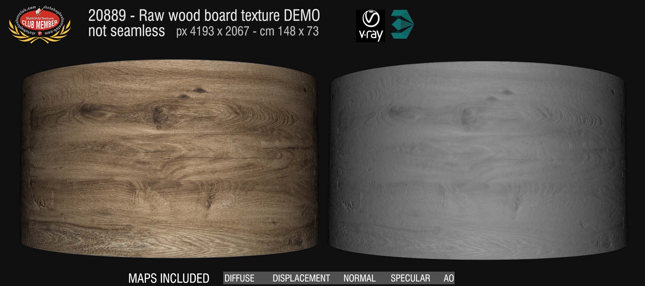 Raw wood board texture 20889
