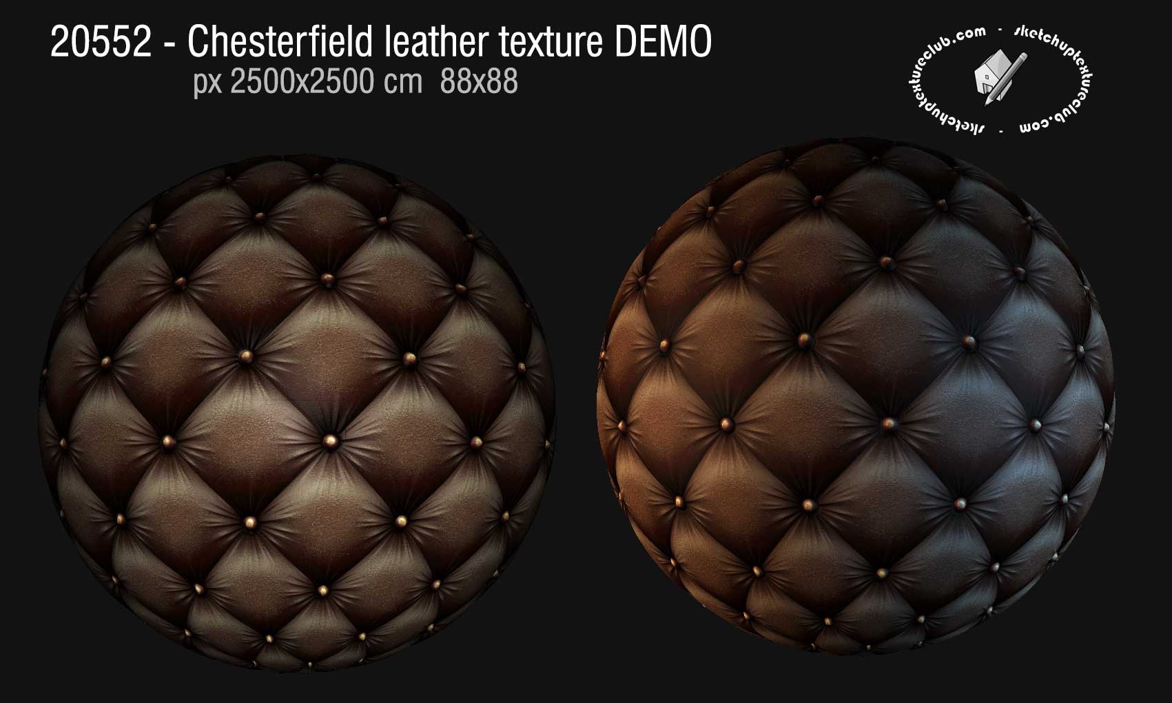 Chesterfield leather texture seamless 20552