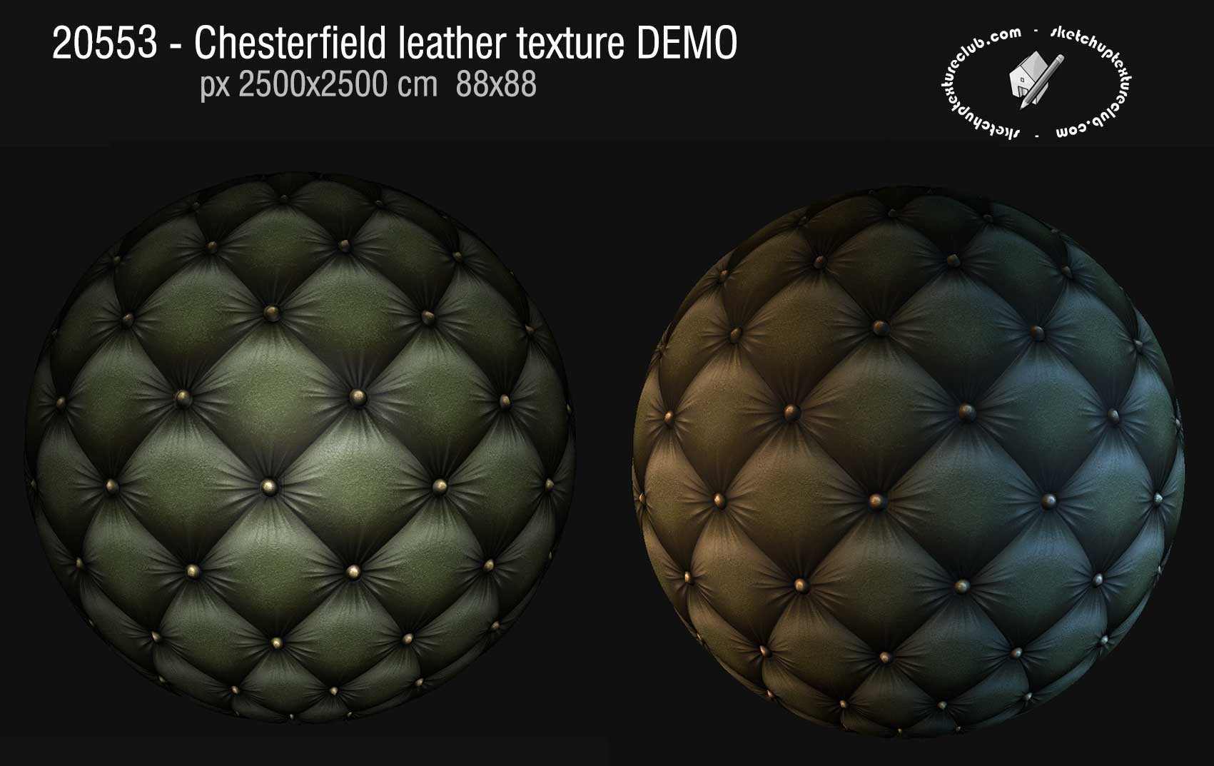 Chesterfield leather texture seamless 20553