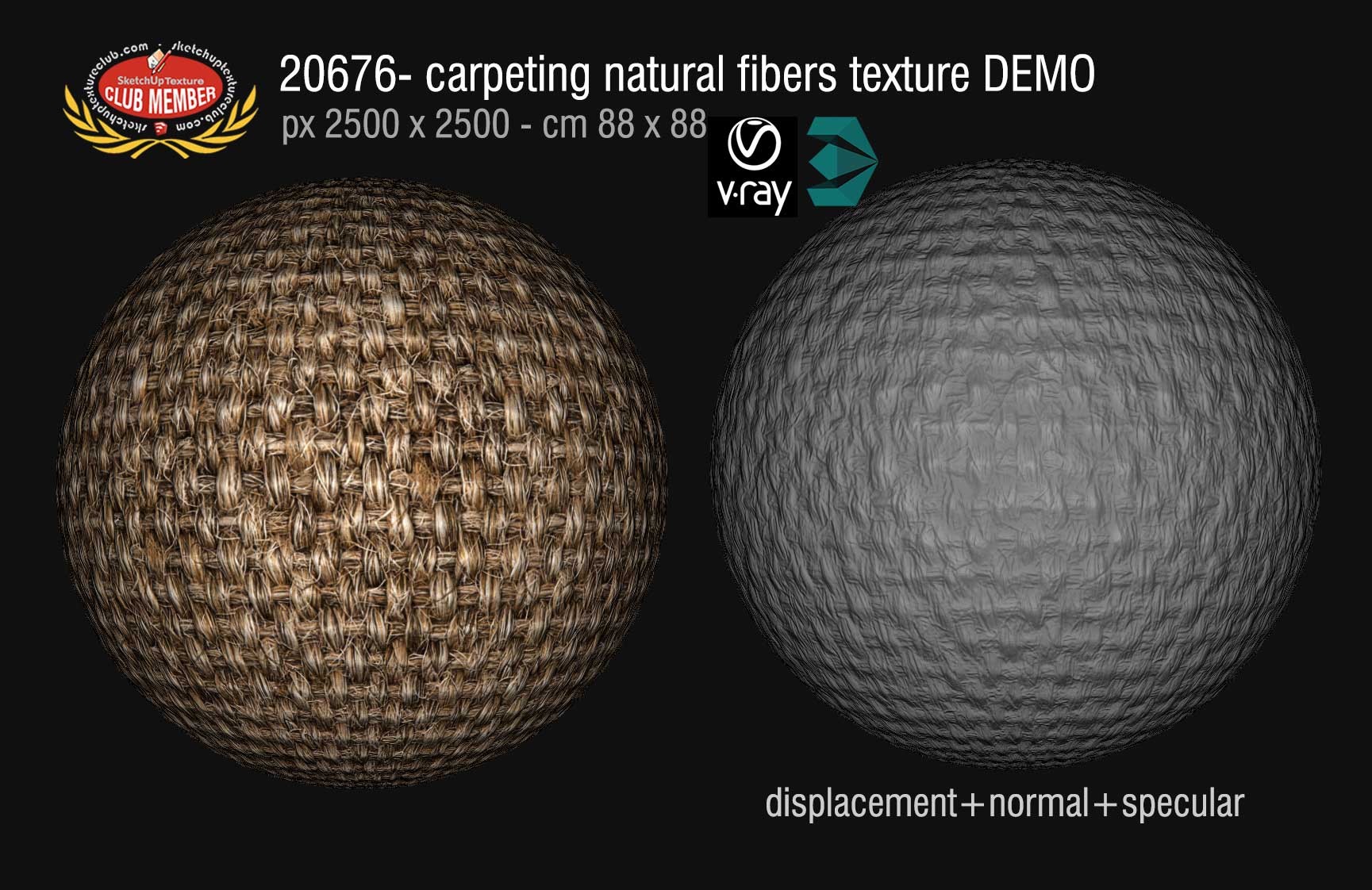 Carpeting natural fibers texture seamless 20676