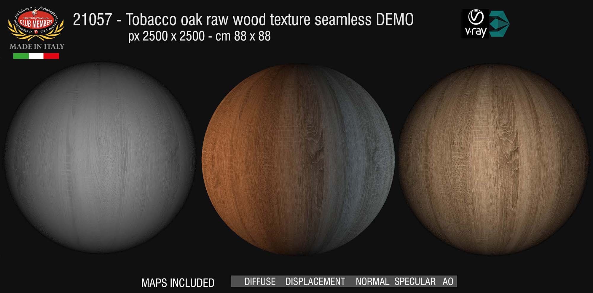 Tobacco oak raw wood texture seamless 21057