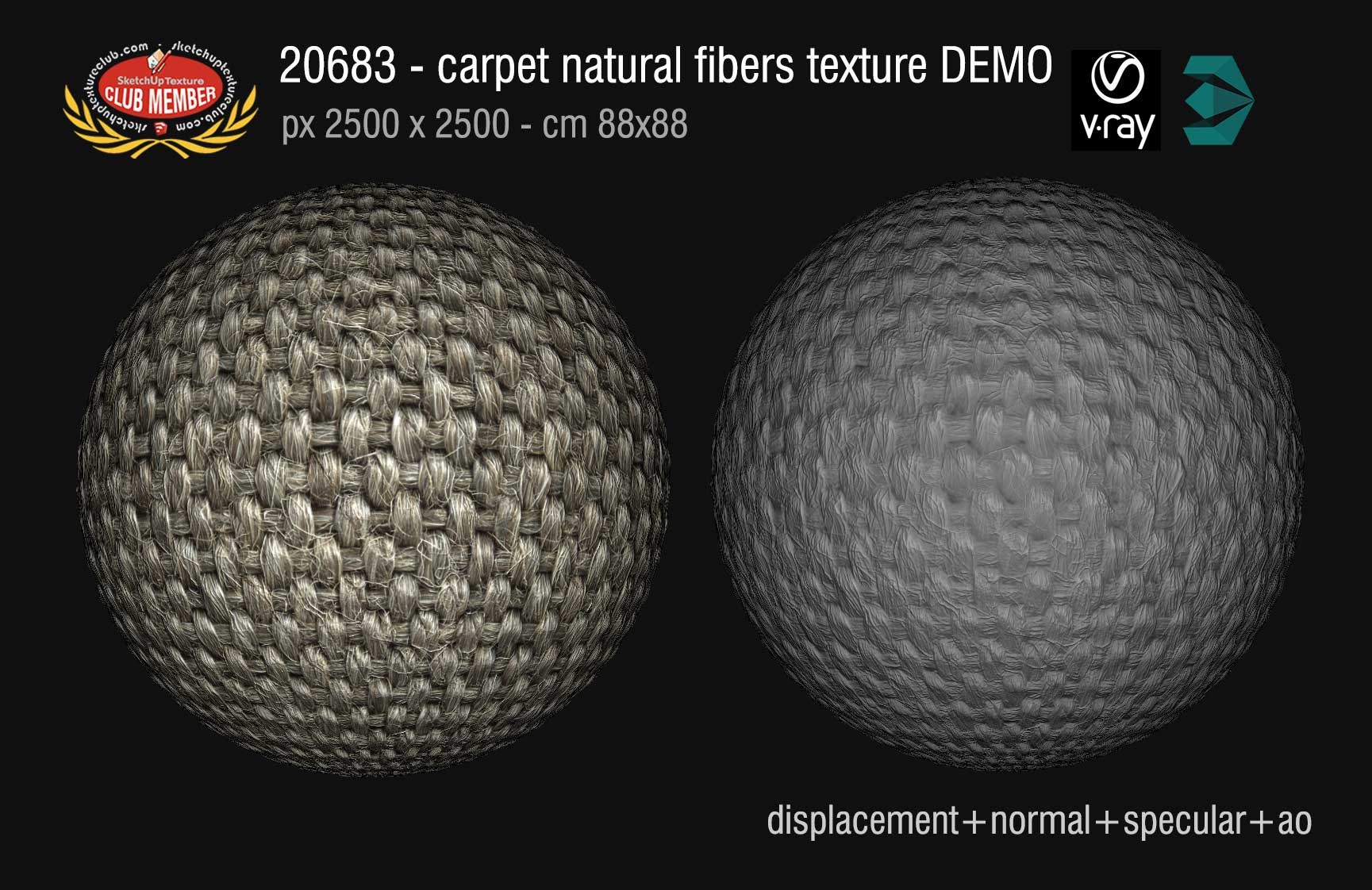 Carpeting natural fibers texture seamless 20683