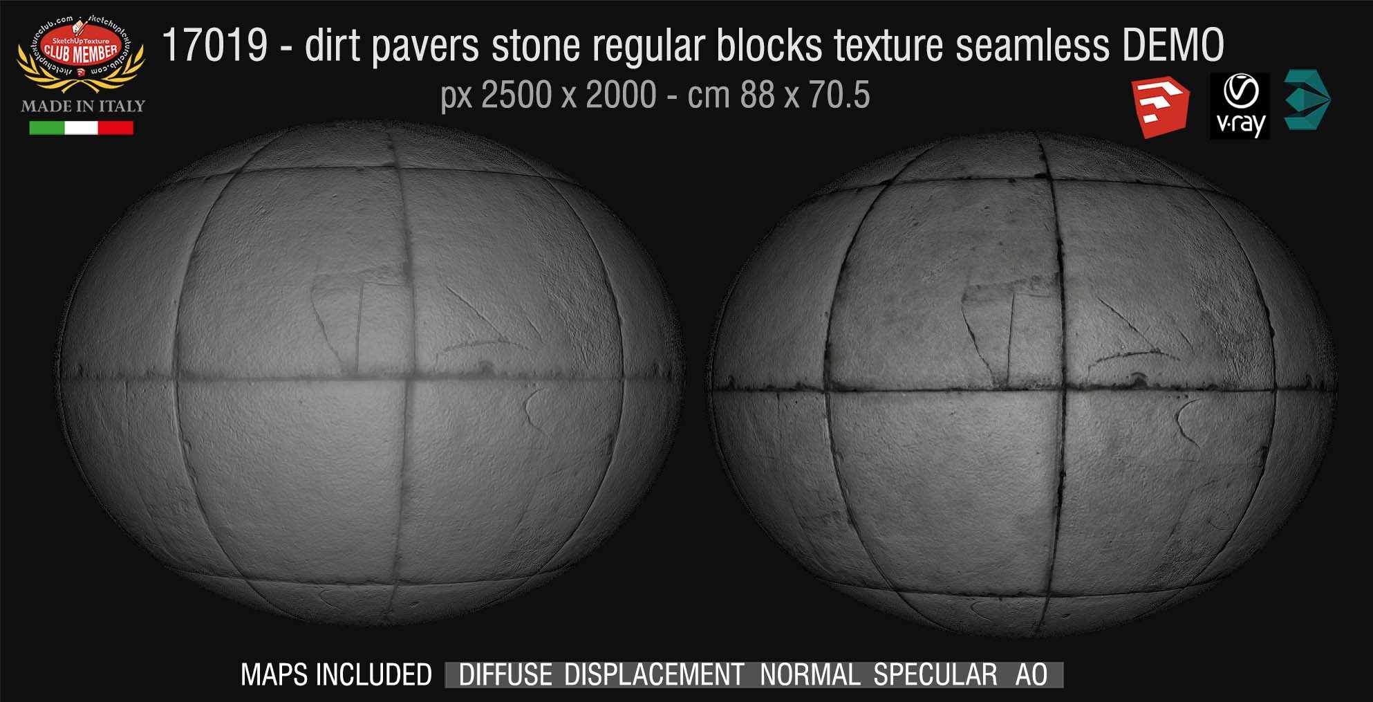 Dirt paver stone regular blocks texture seamless 17019