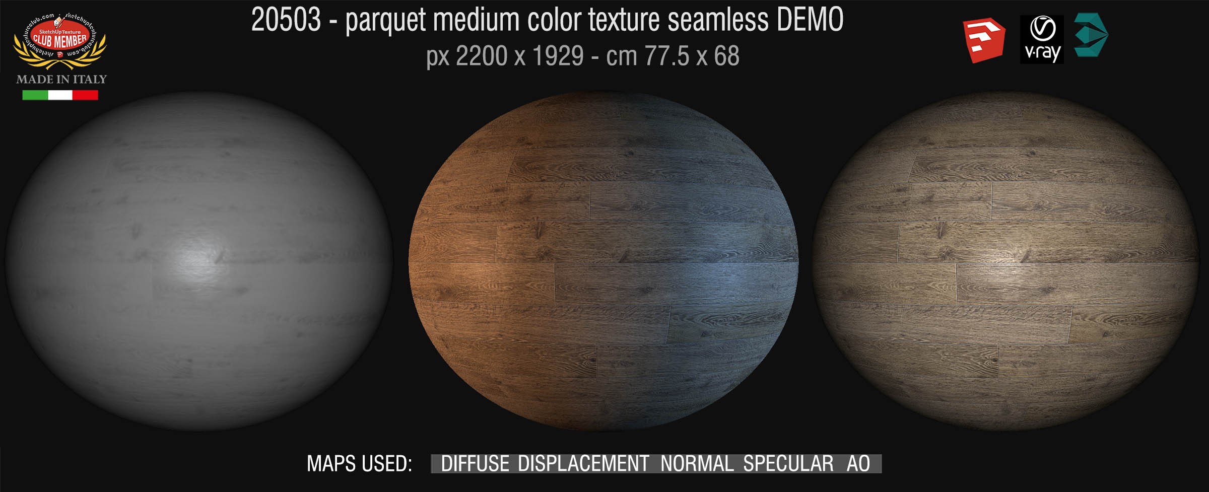 Parquet medium color texture seamless 20503