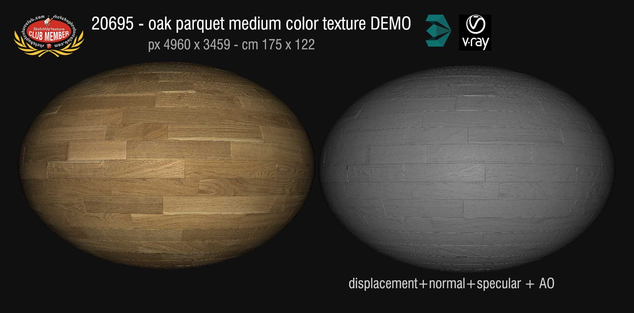 Oak parquet medium color texture seamless 20695