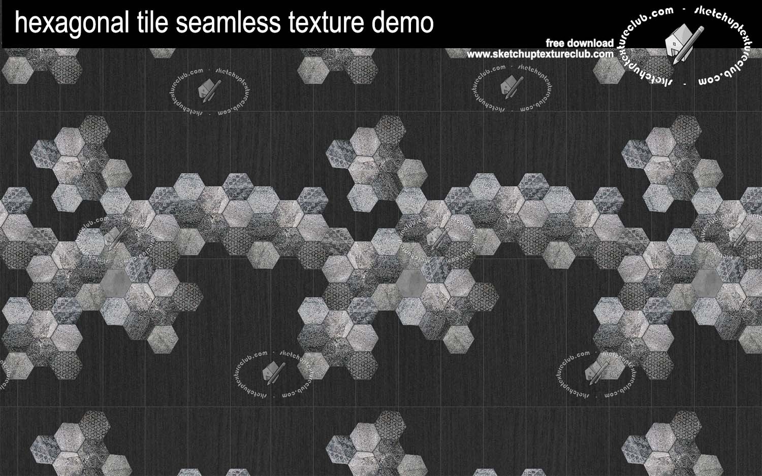 Hexagonal tile texture seamless 18110