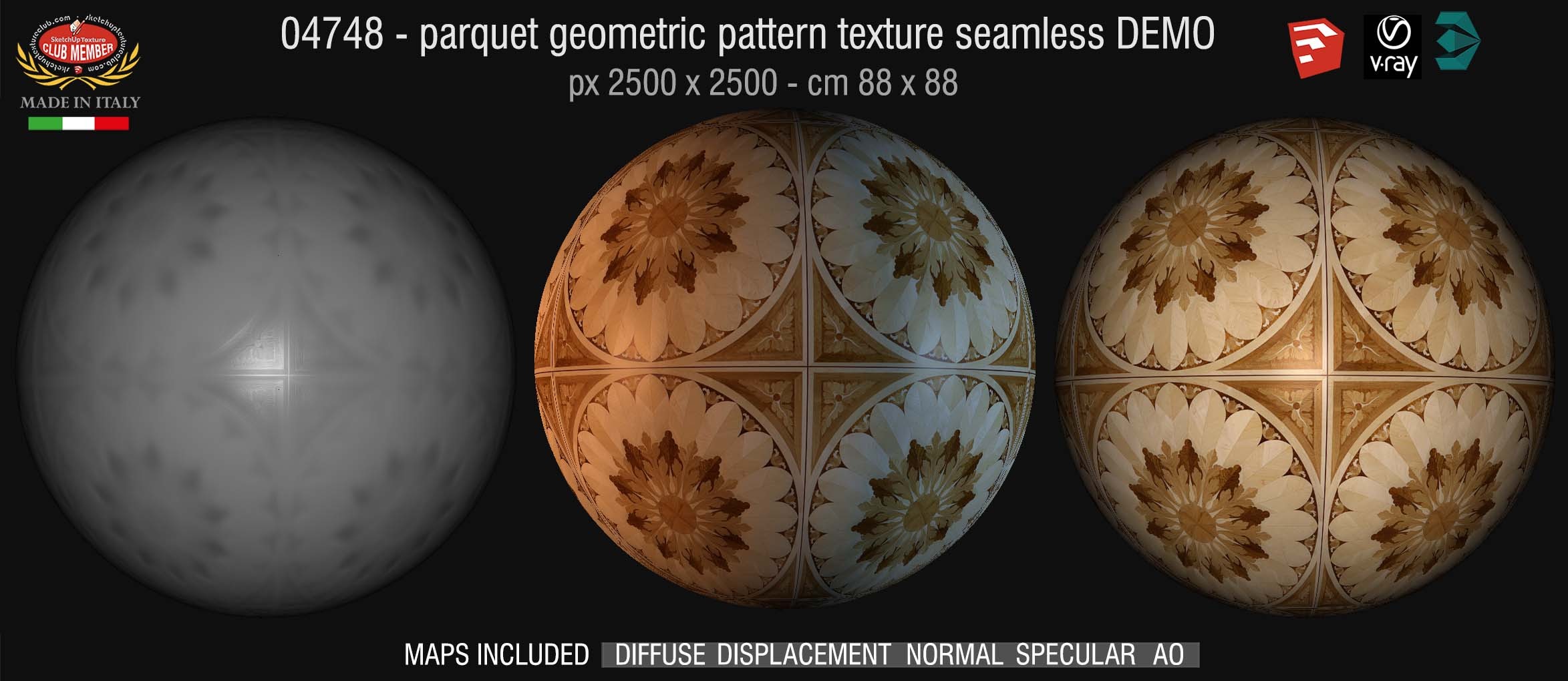 Parquet geometric pattern texture seamless 04748