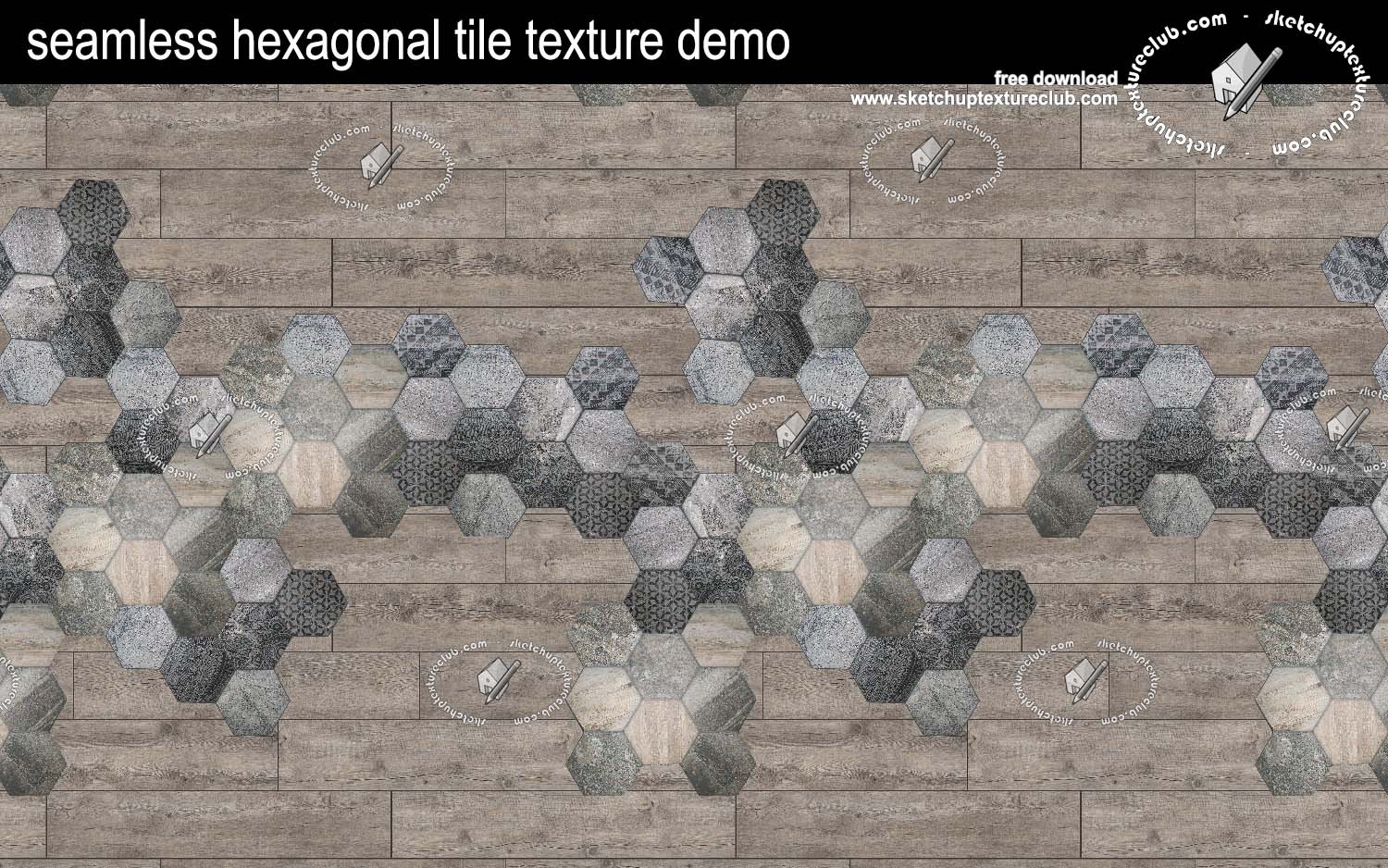 Hexagonal tile texture seamless 18115