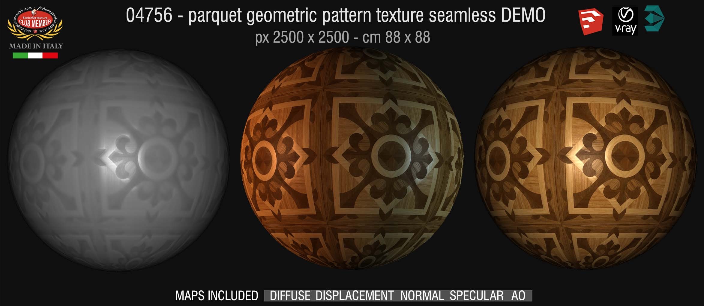 Parquet geometric pattern texture seamless 04756