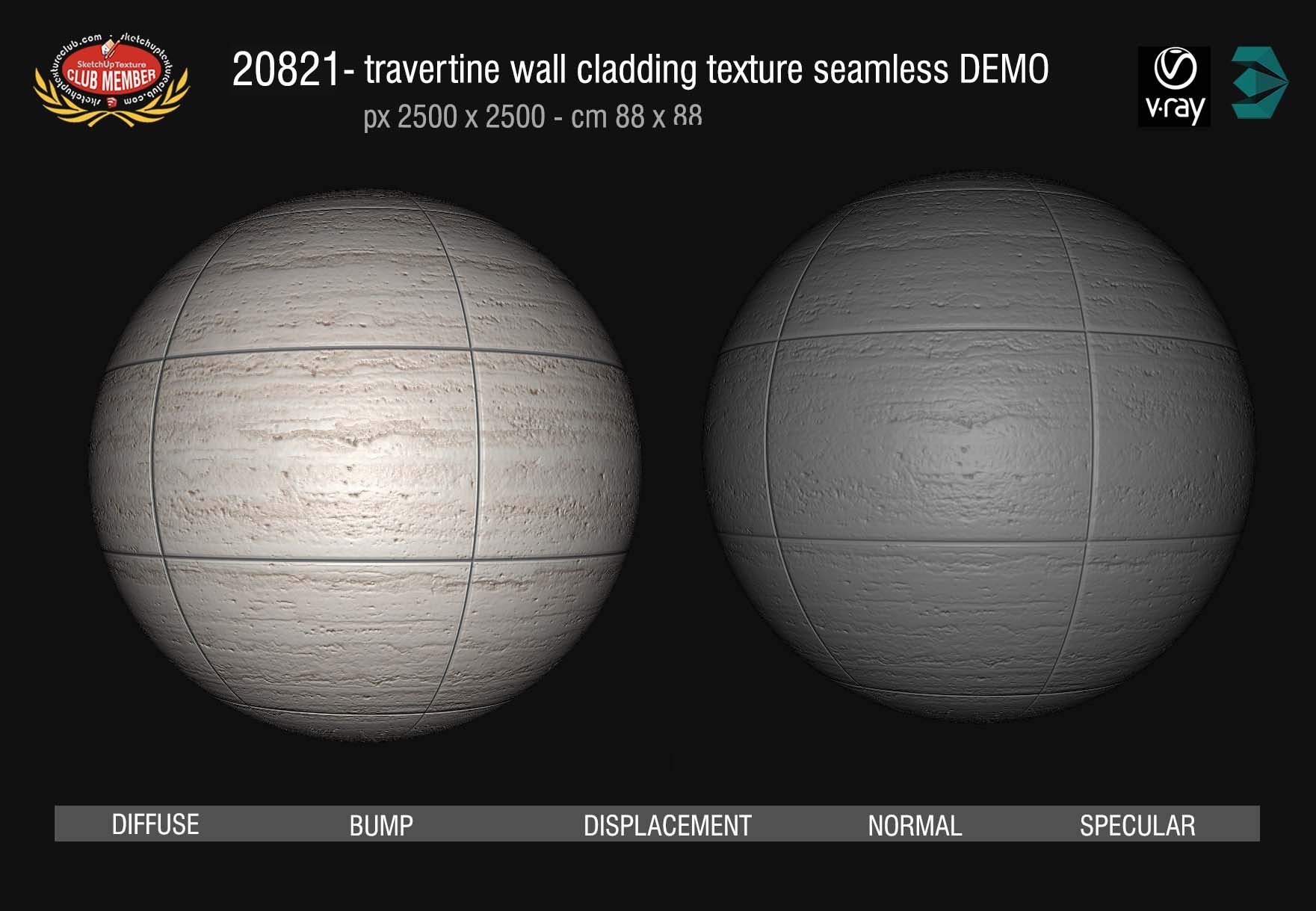 Travertine wall cladding texture seamless 20821