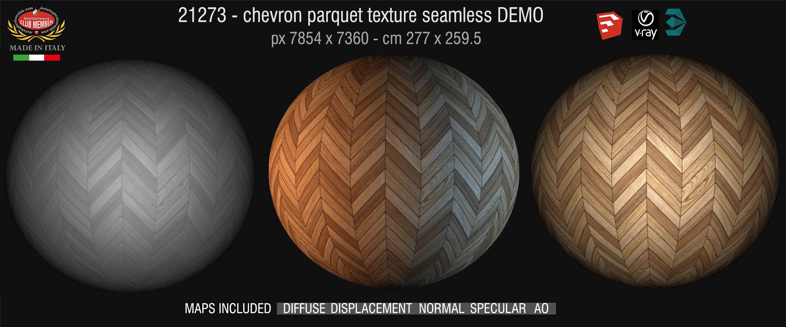 Chevron parquet texture seamless 21273