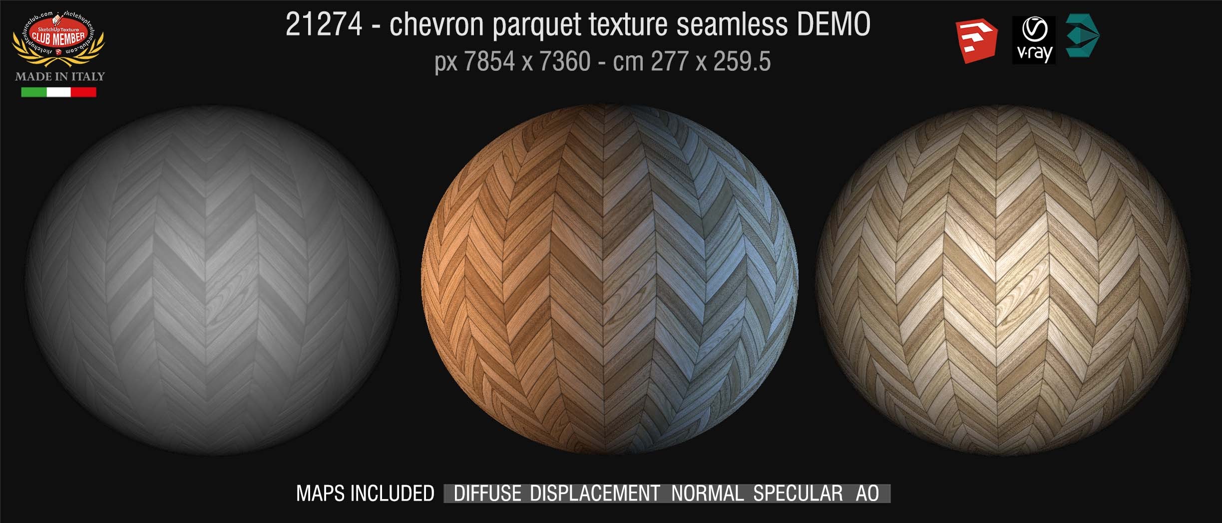 Chevron parquet texture seamless 21274