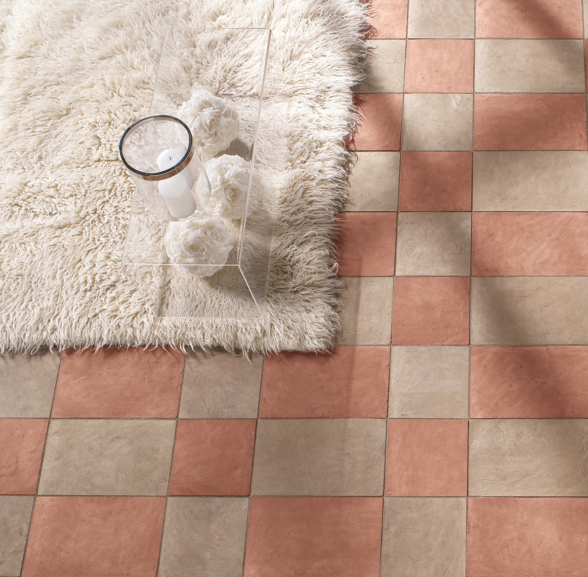 Terracotta mixed color tile texture seamless 16134