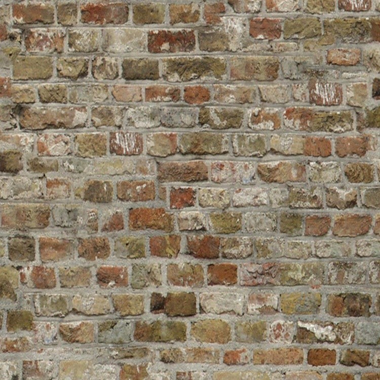 Damaged bricks texture seamless 00108