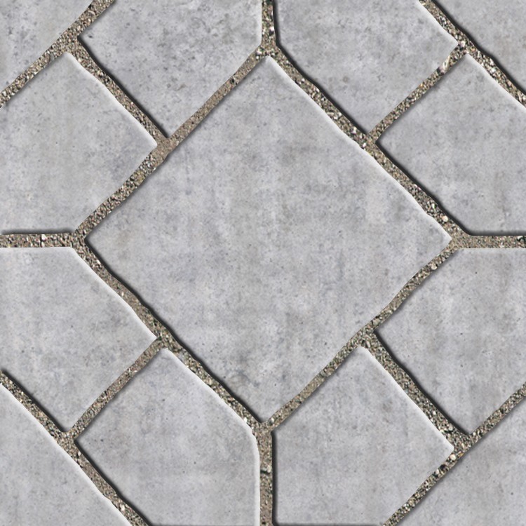Paving concrete mixed size texture seamless 05571