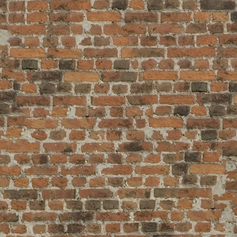 Damaged bricks texture seamless 00112