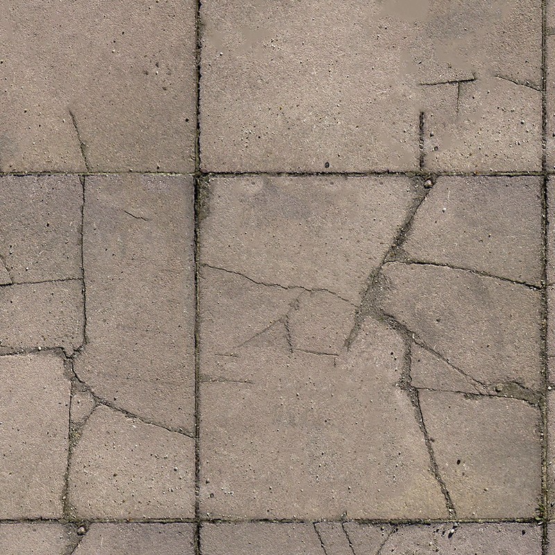 Concrete paving outdoor damaged texture seamless 05492