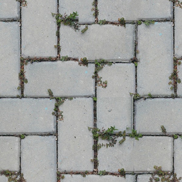 Concrete paving herringbone outdoor texture seamless 05810