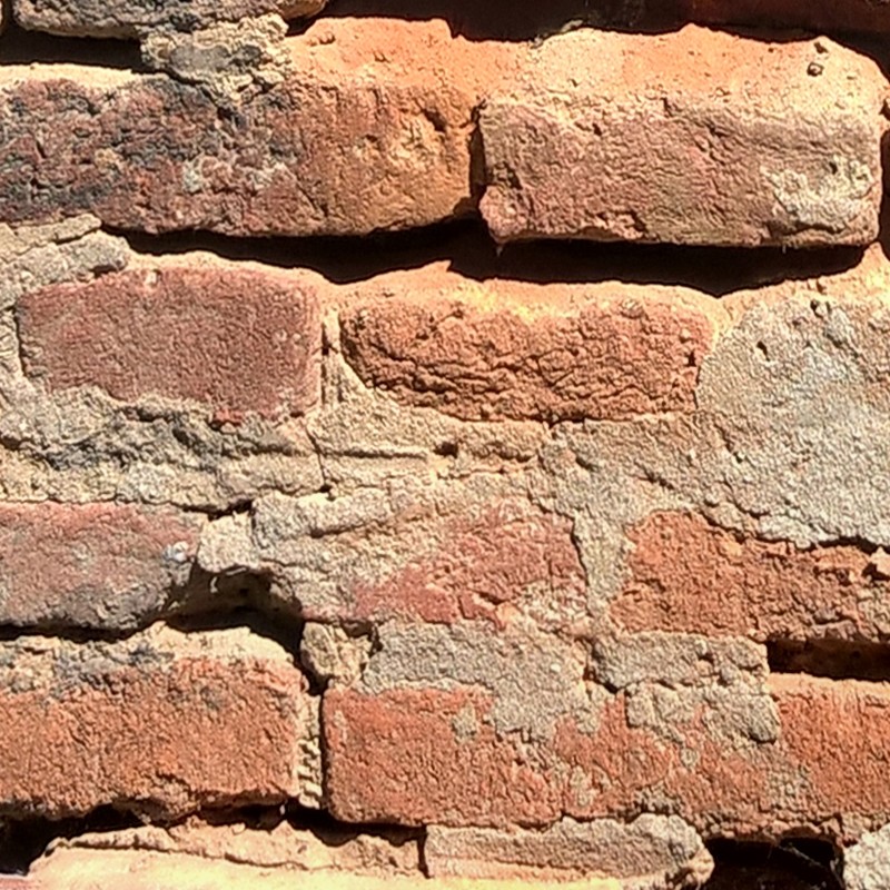 Old damaged bricks texture seamless 17336