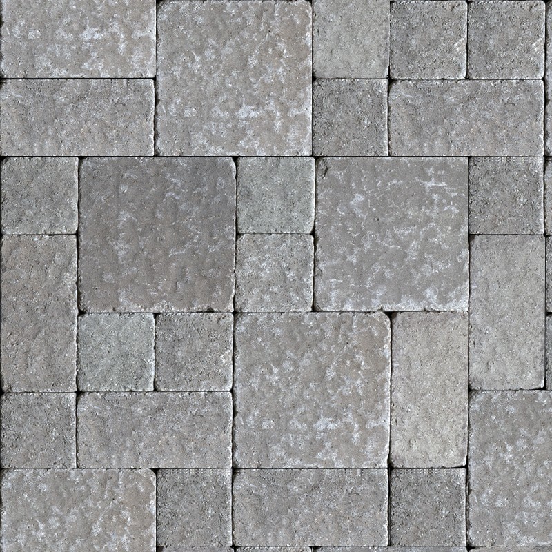 Pavers stone mixed size texture seamless 06138